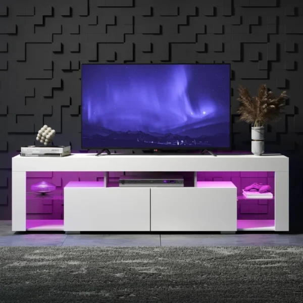 Entertainment Center with LED Lights - Chi South Electronics